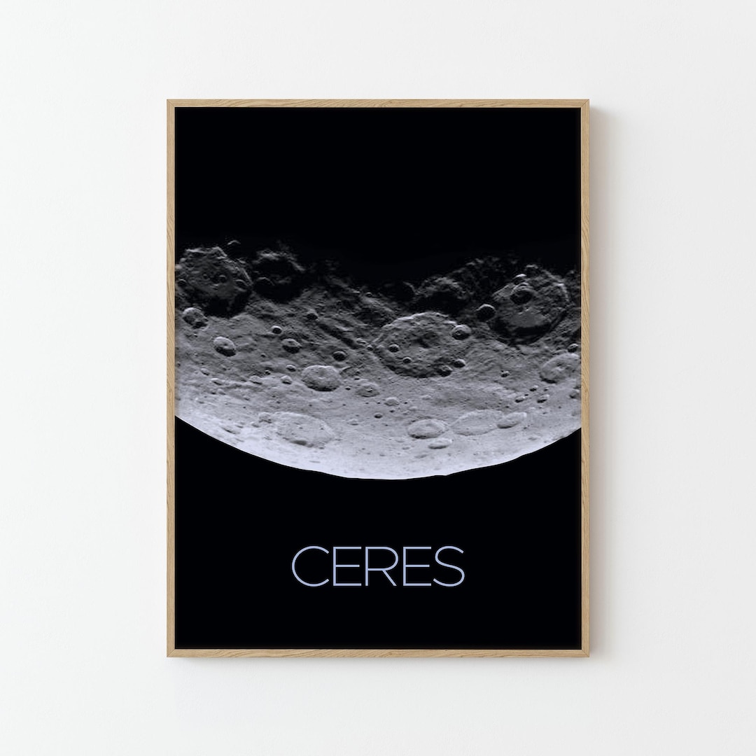 Ceres NASA Space Travel Poster Print Stars Planets Universe Cosmos ...