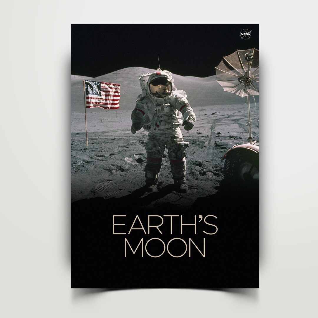 NASA Our Planets / Earth's Moon Poster Version B - Etsy