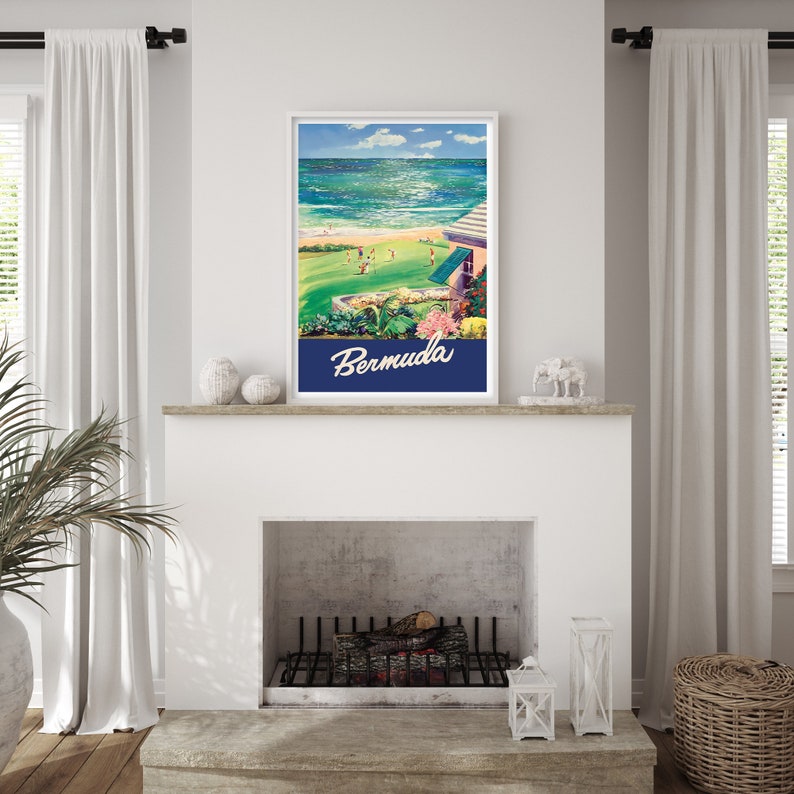 Bermuda Vintage Travel Poster Instant Download PDF File - Etsy