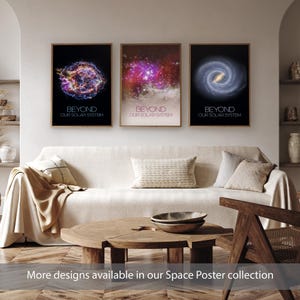 Pacman Nebula Space Travel Poster Print | Stars Planets Universe Cosmos ...