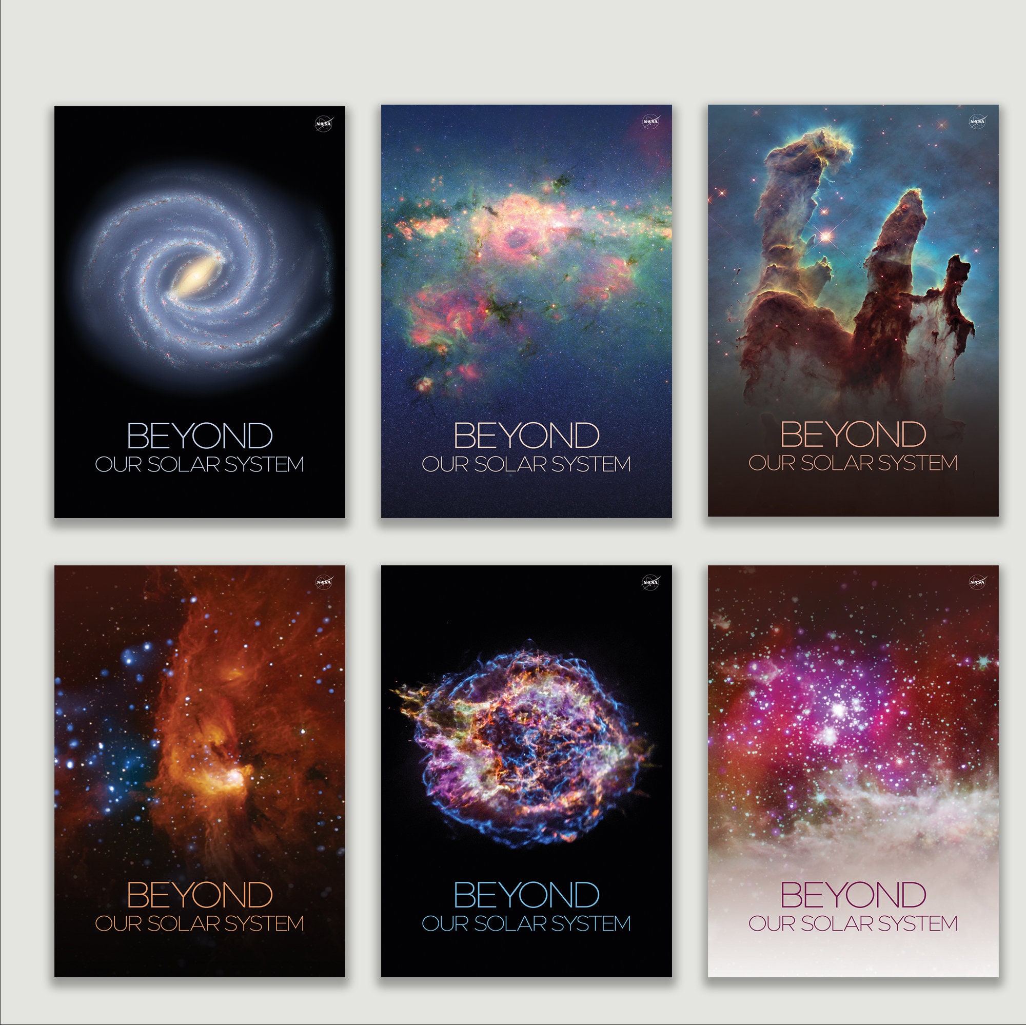 NASA Our Planets / Beyond Our Solar System Poster Version B | Etsy