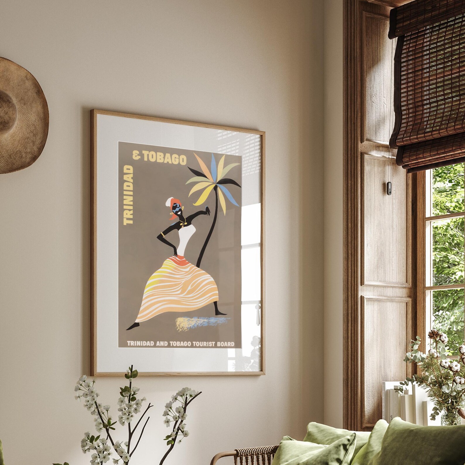 Trinidad Tobago Vintage Travel Poster Print | Caribbean Tourism ...