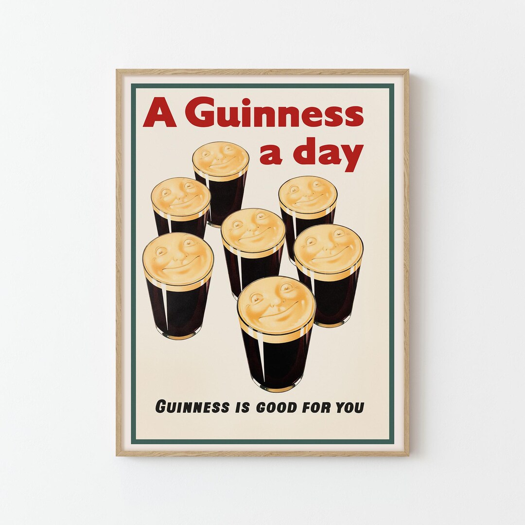Guinness is Good for You Poster Print | John Gilroy Irish Beer ...