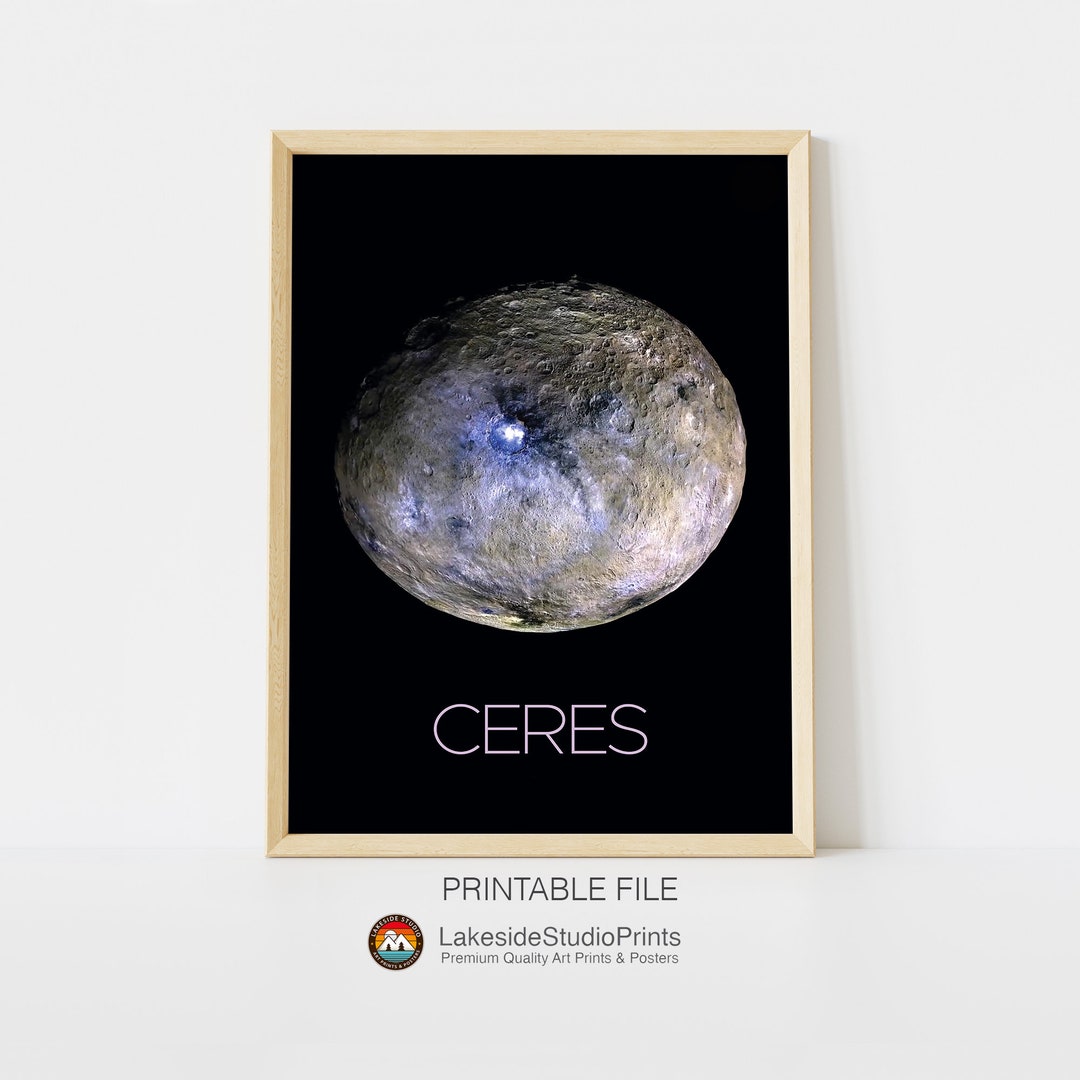 Ceres Space Poster | NASA Our Planets | Instant Download JPG File ...
