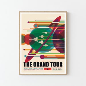 Grand Tour NASA Space Travel Poster Print | Planet Wall Art | Home ...