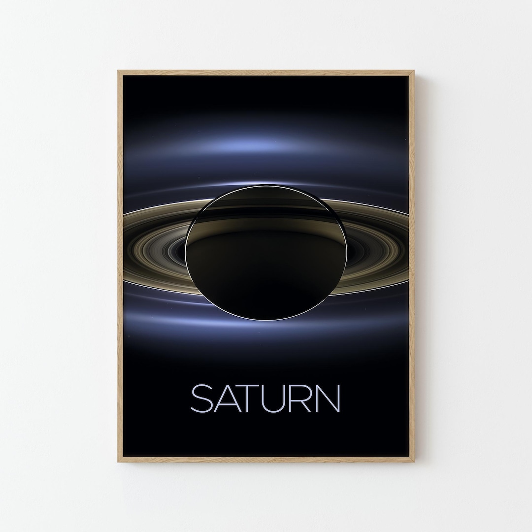Saturn Space Travel Poster Print | Stars Planets Universe Cosmos - Etsy