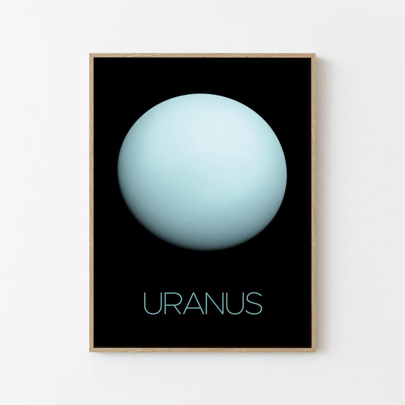 Uranus NASA Space Travel Poster Print | Planet Wall Art | Home Decor - Etsy