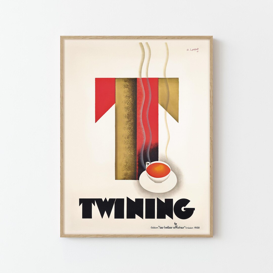 Twining Tea Vintage Poster | Tea Cup Kitchen Print - Etsy