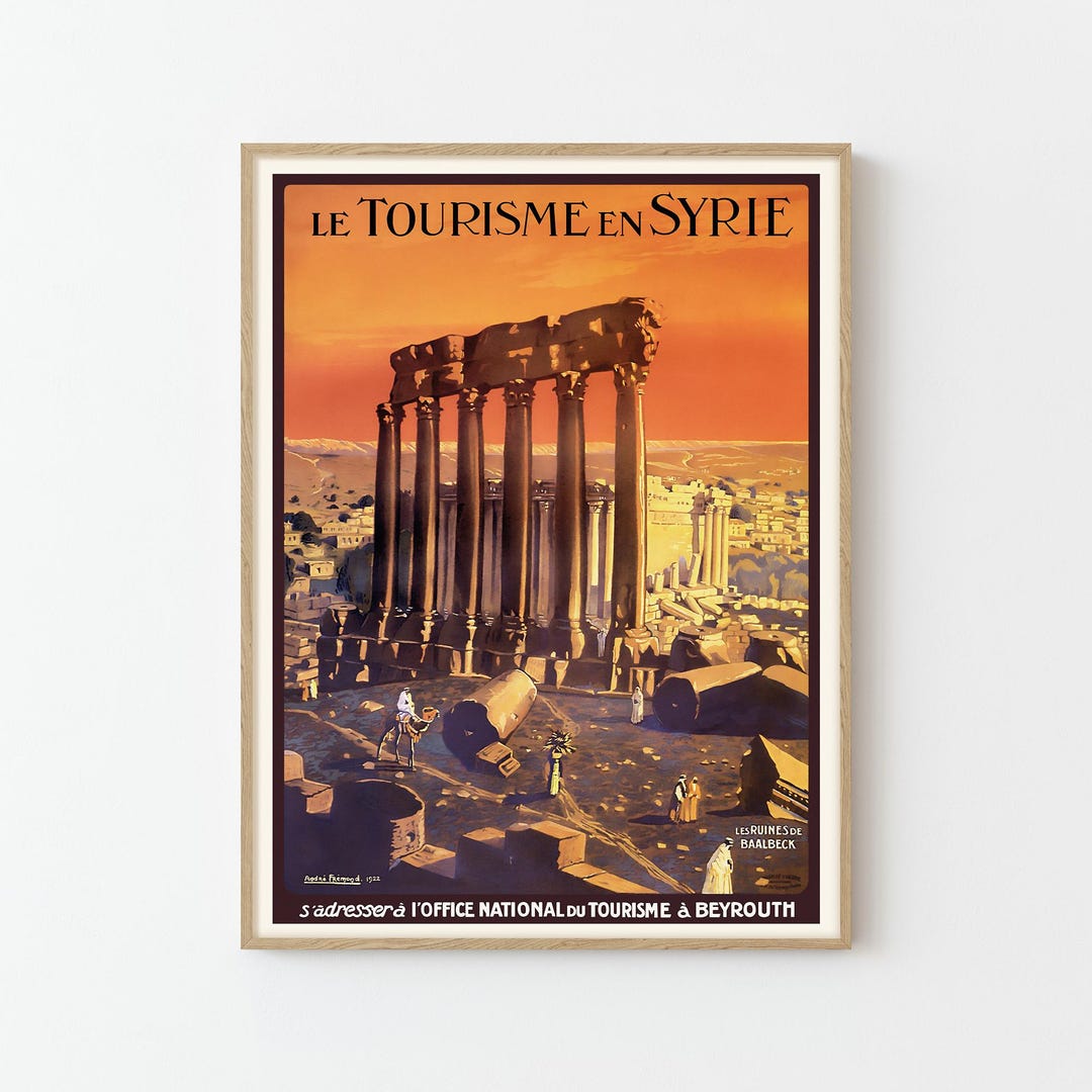 Syria Vintage Travel Poster Custom Art Print | Home Decor Wall Art Gift ...