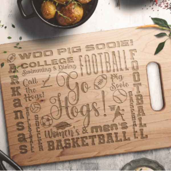 Cutting Board Pig Svg - Etsy