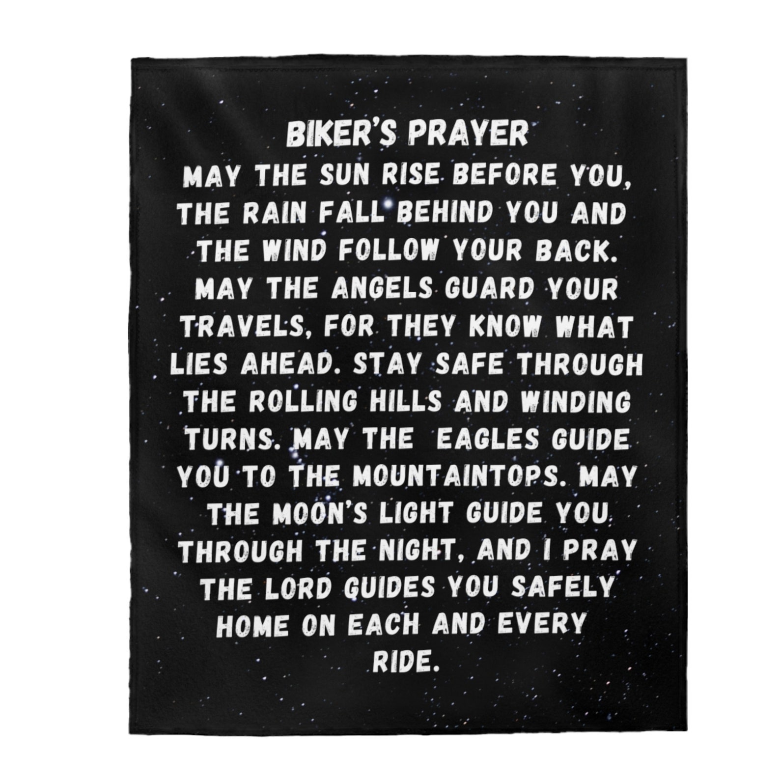 Biker Prayer Blanket, Blanket Gift for Brother Biker Gift, Motorcycle ...