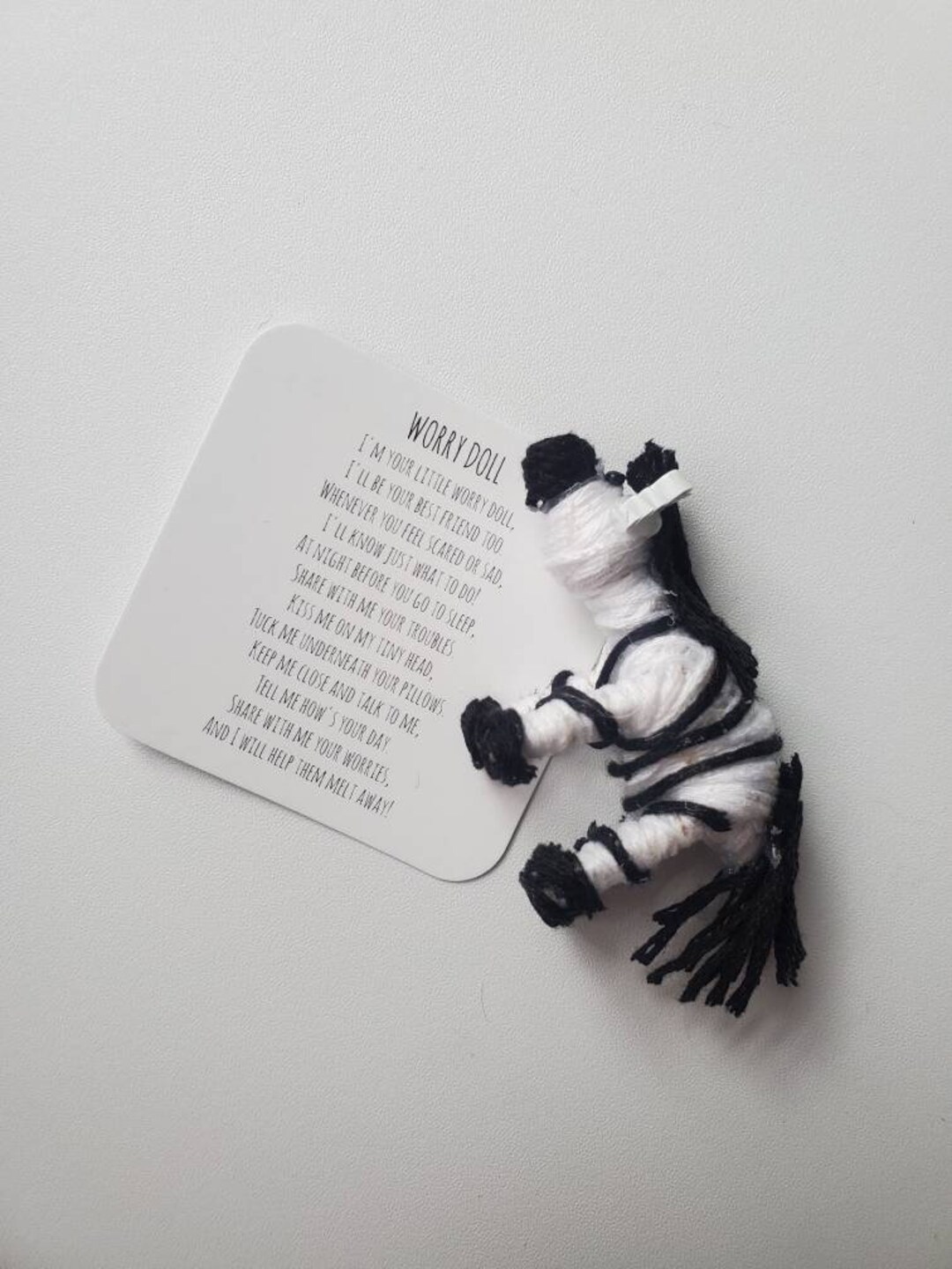 Tiny Treasures: Worry Doll Zebra - Etsy