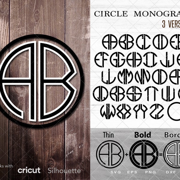 2 Letter Monogram - Etsy