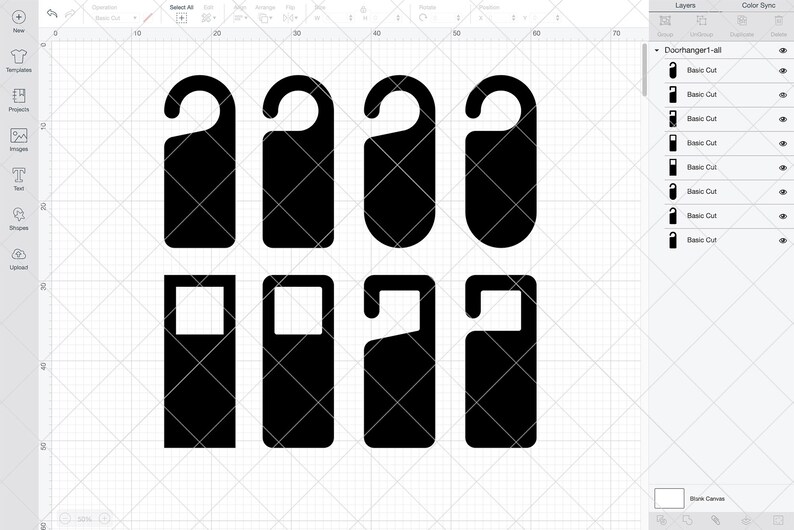 Door Hanger Template 3.5x8.5set1 Door Tag - Etsy