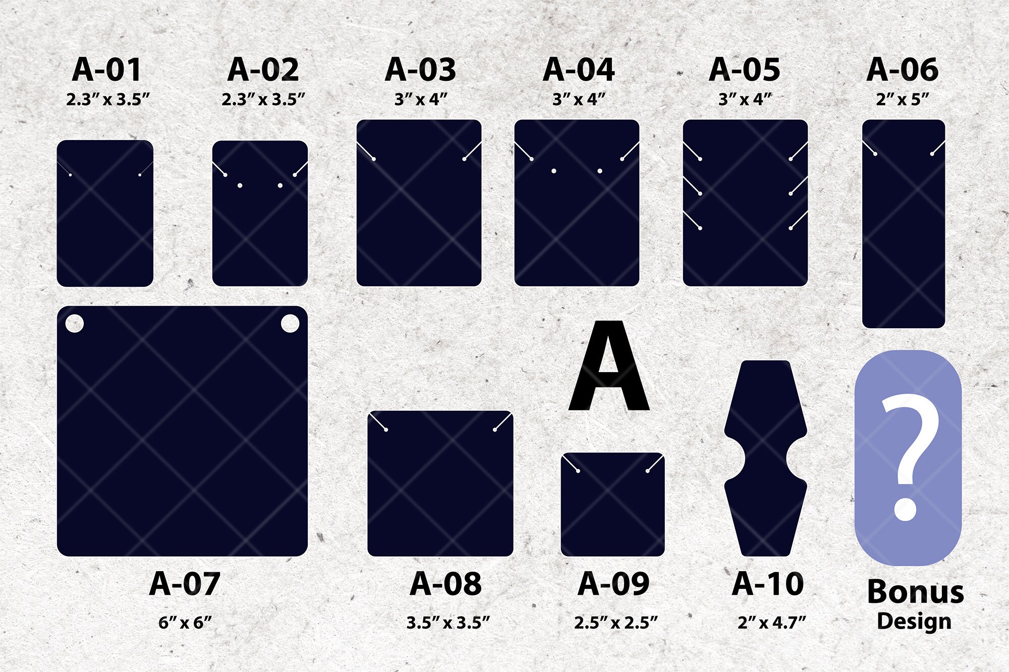 20 Necklace Display Card SVG Necklaces Holder Svg Png Eps Dxf - Etsy