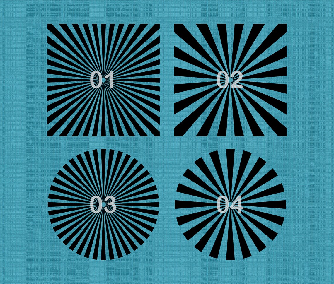 Sunburst Light Rays SVG Sunshine Svg shapes Svg Png Eps Dxf - Etsy Canada