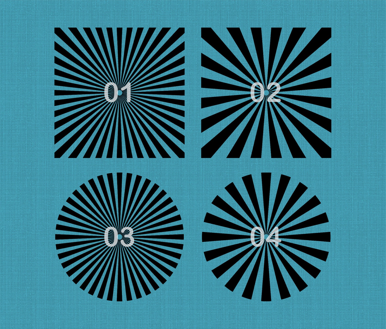 Sunburst Light Rays SVG, Sunshine Svg ,shapes Svg Png Eps Dxf Jpg Files ...