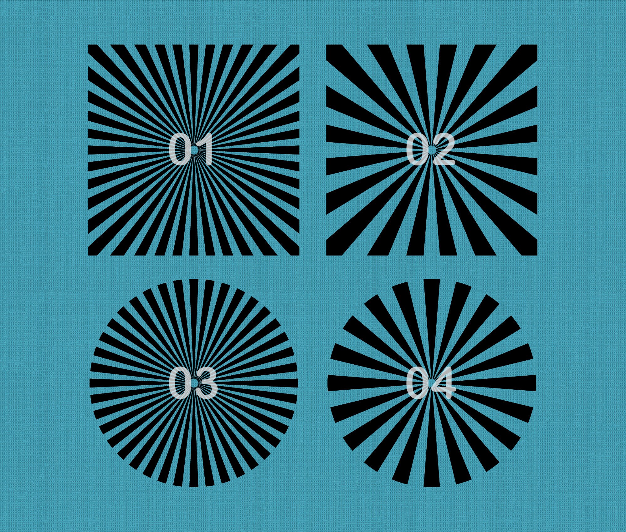 Sunburst Light Rays SVG Sunshine Svg shapes Svg Png Eps Dxf - Etsy Canada