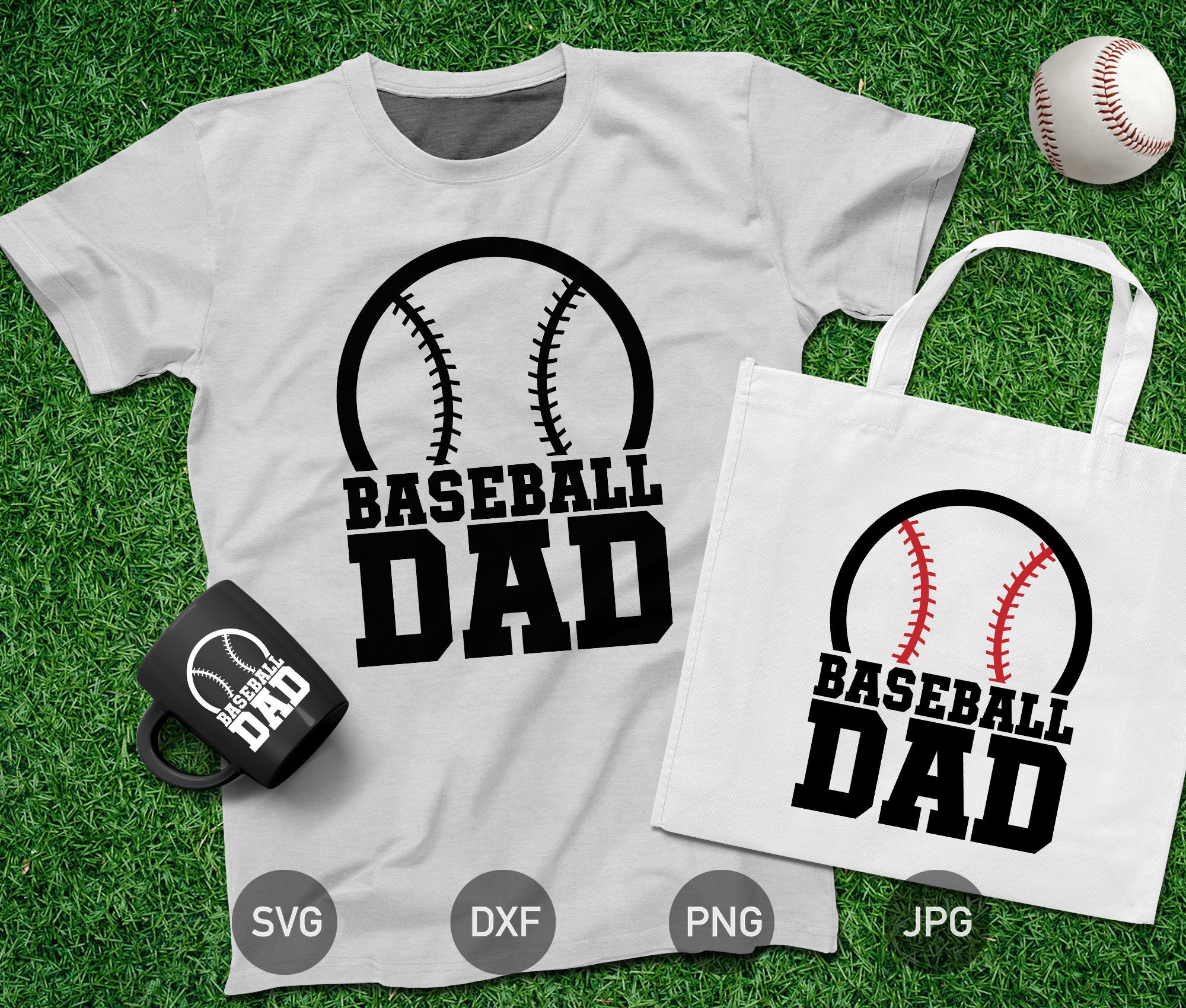 Baseball Dad SVG Baseball Dad Sublimation Father's Day - Etsy