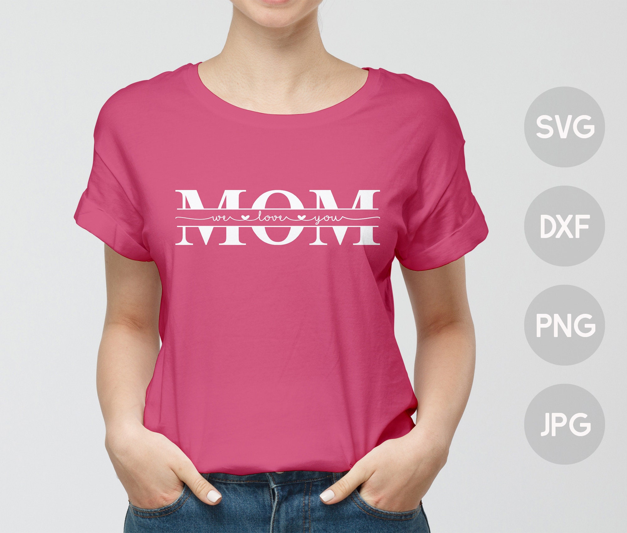 MOM monogram SVG Mother's day designSublimation design | Etsy