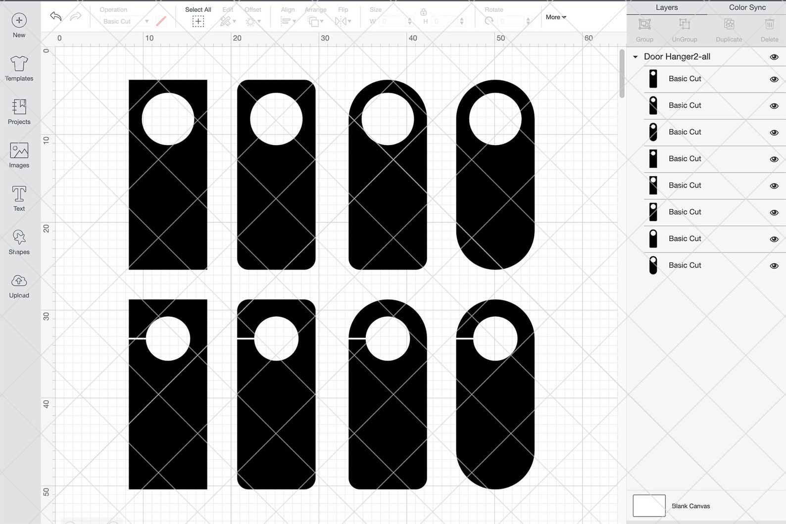 Door Hanger Template 3.5x8.5set2 Door Tag - Etsy