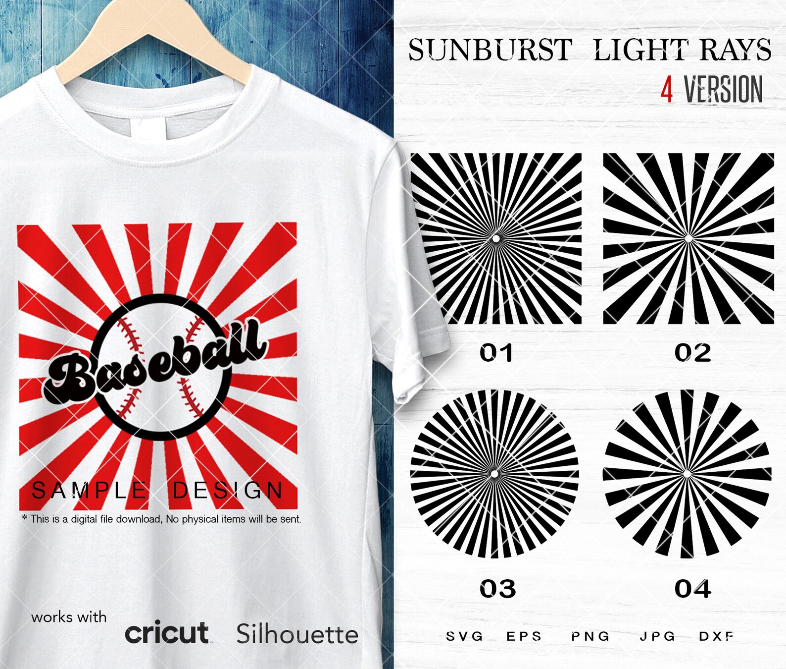 Sunburst Light Rays SVG, Sunshine Svg ,shapes Svg Png Eps Dxf Jpg Files ...