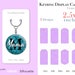 8 Keyring Display Card Svg 2.5x5 Keychain Display - Etsy