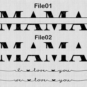 MAMA Monogram SVG, Mother's Day Design,sublimation Design, Png Dxf Jpg ...