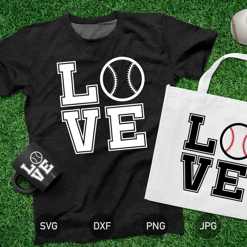 Love Baseball Svg - Etsy