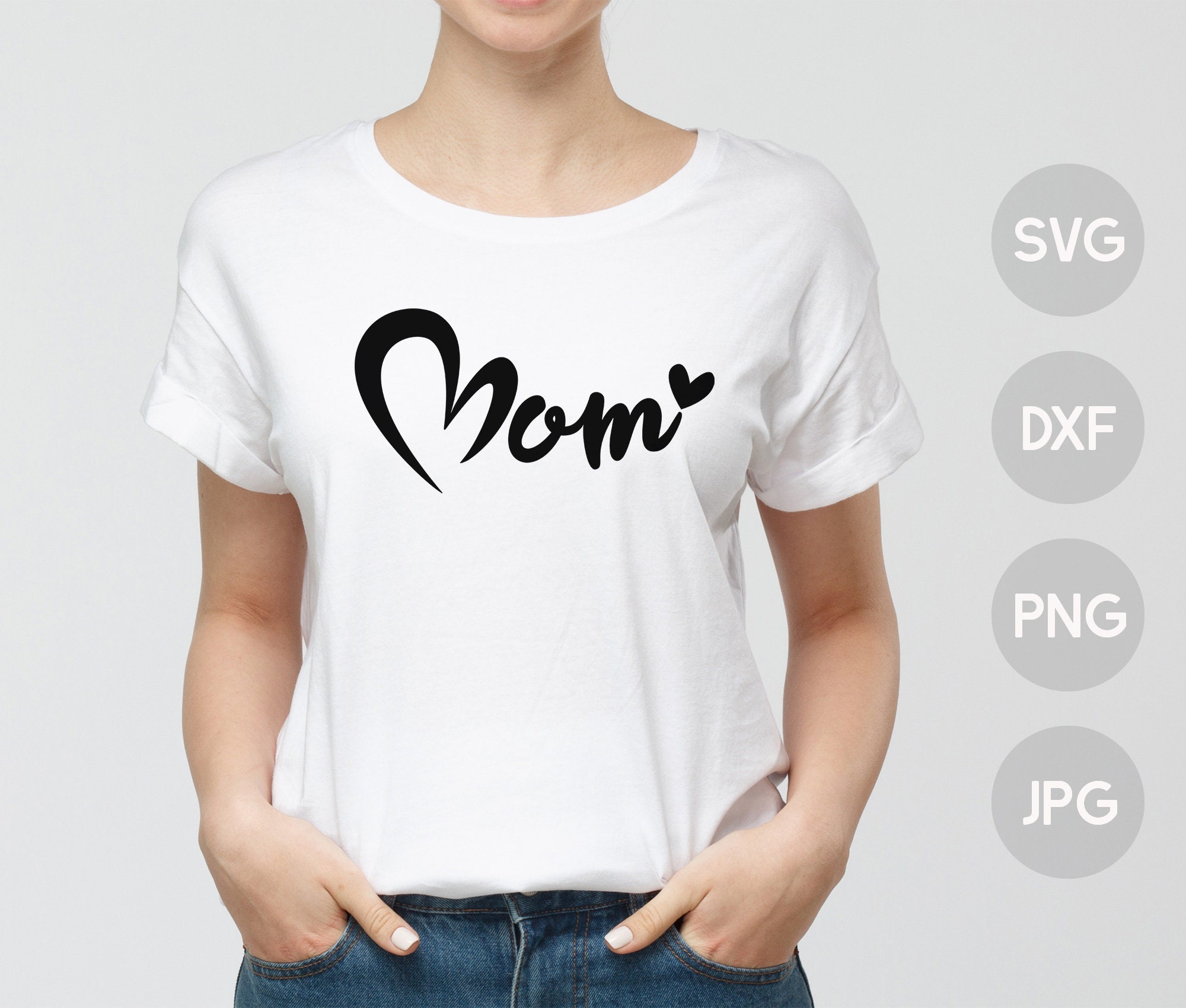 Mom SVG Mother's day sublimation design png dxf | Etsy