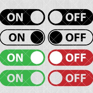 On off Toggle Power Switches SVG, Shapes Svg Png Eps Dxf Jpg Files for ...