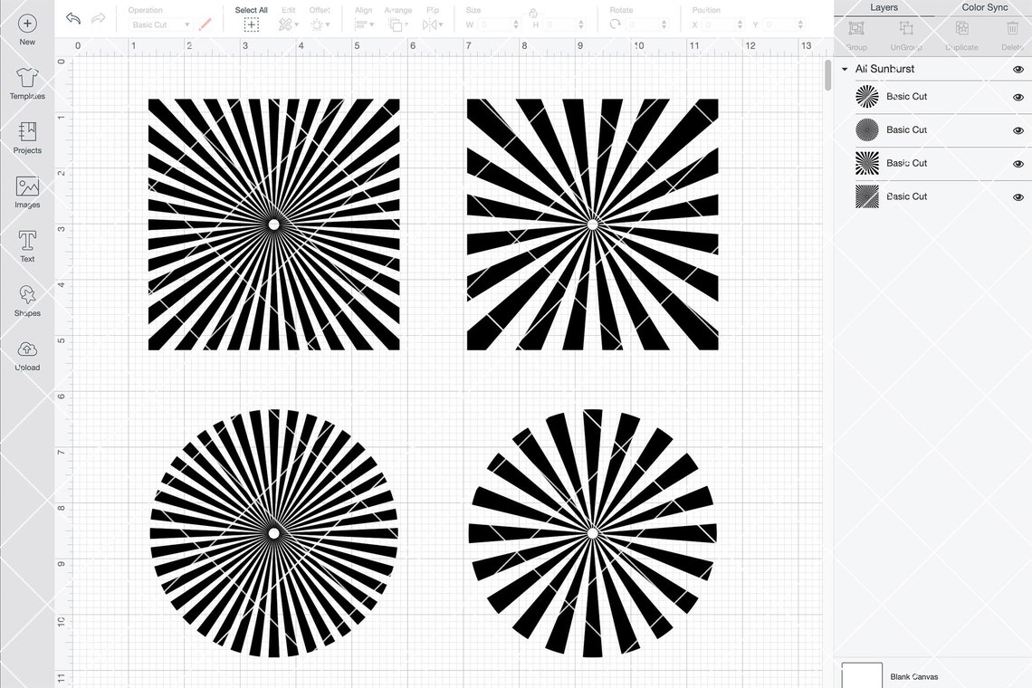 Sunburst Light Rays SVG Sunshine Svg shapes Svg Png Eps Dxf - Etsy Canada