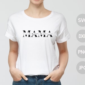 MAMA Monogram SVG, Mother's Day Design,sublimation Design, Png Dxf Jpg ...