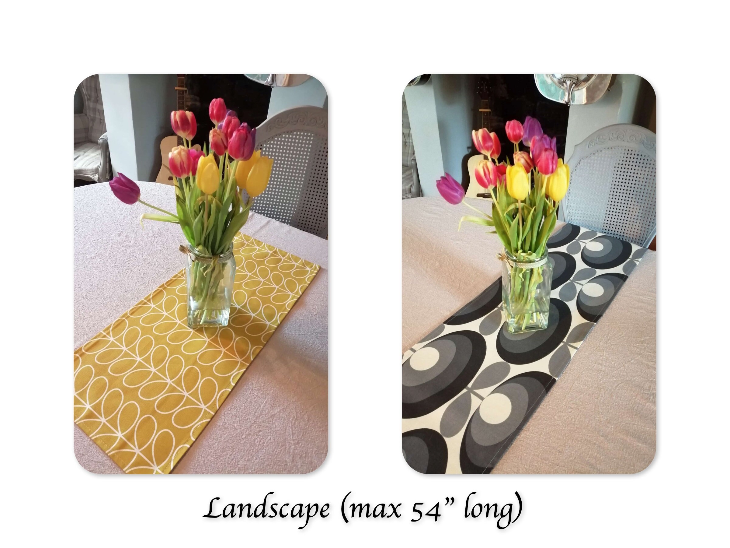 Handmade Table Runners Made With Scandinavian Style Fabrics - Etsy UK