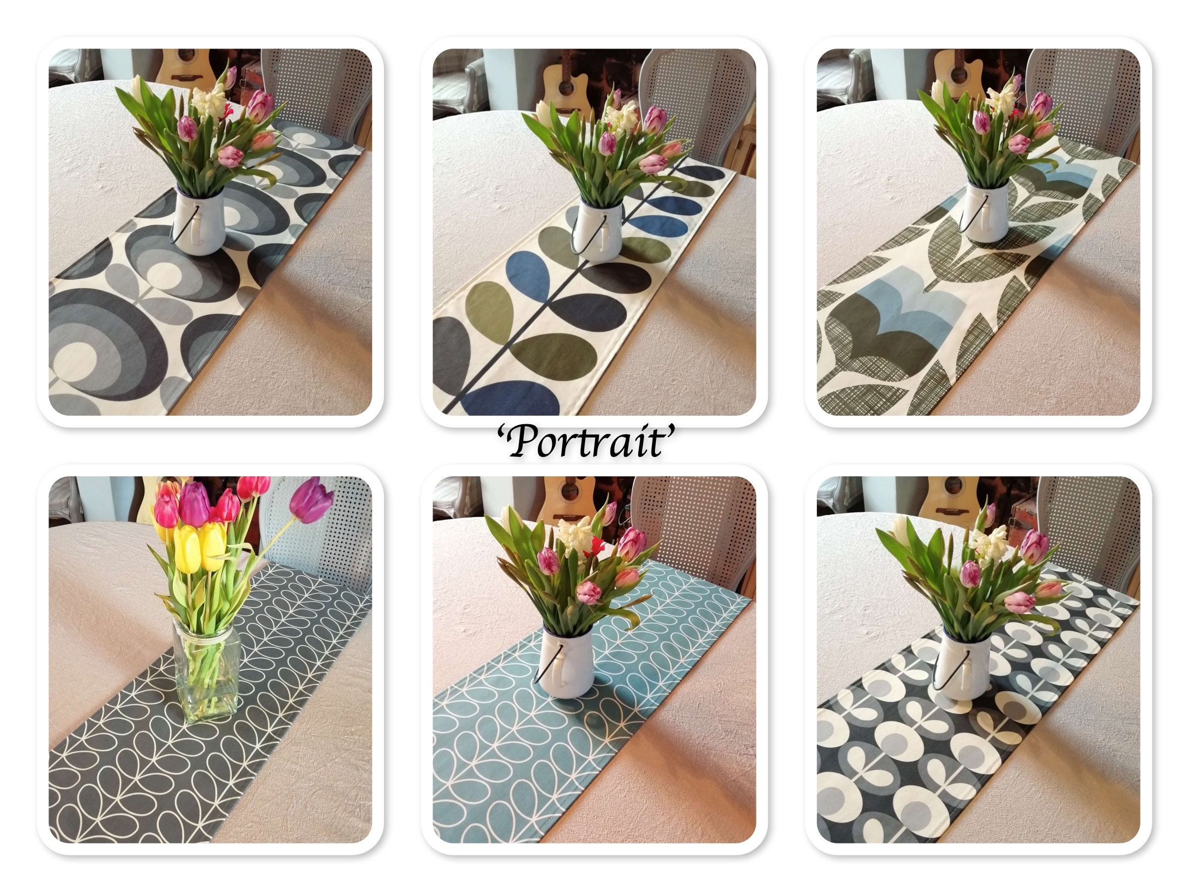 Handmade Table Runners Made With Scandinavian Style Fabrics - Etsy UK