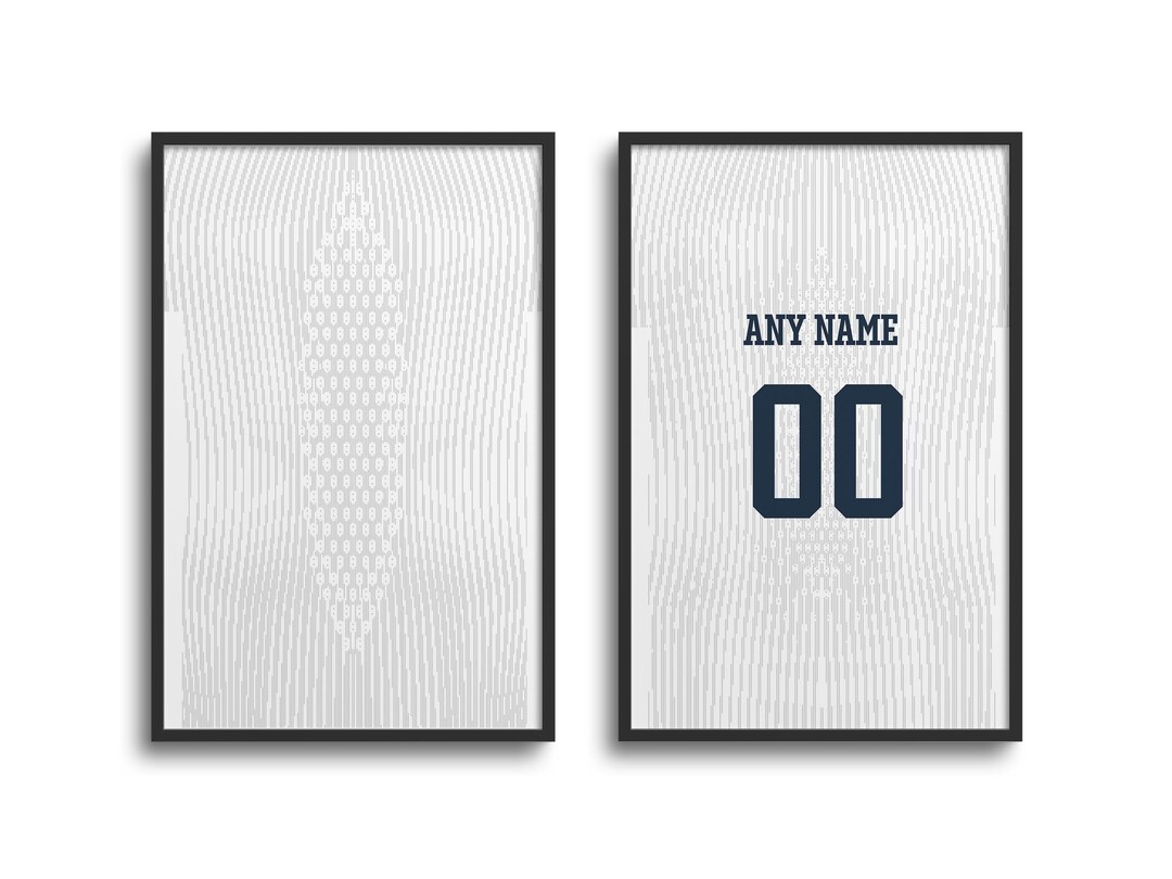 USA Red, White and Blue Copa America 2024 Home Kit Print Poster Wall ...