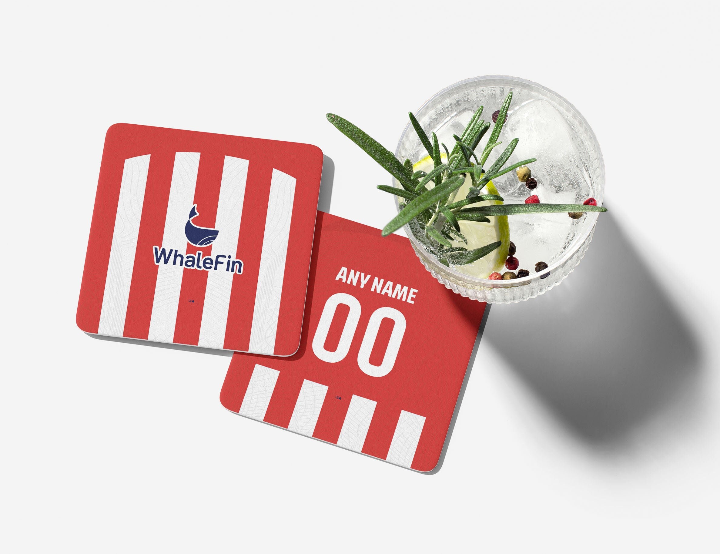 Atletico Colchoneros 2023-24 Home Kit Coasters Ceramic Beer - Etsy