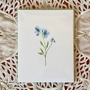 Forget Me Not Card - Etsy