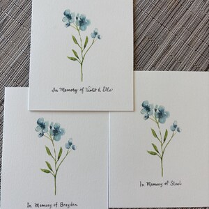 Forget Me Not Card - Etsy