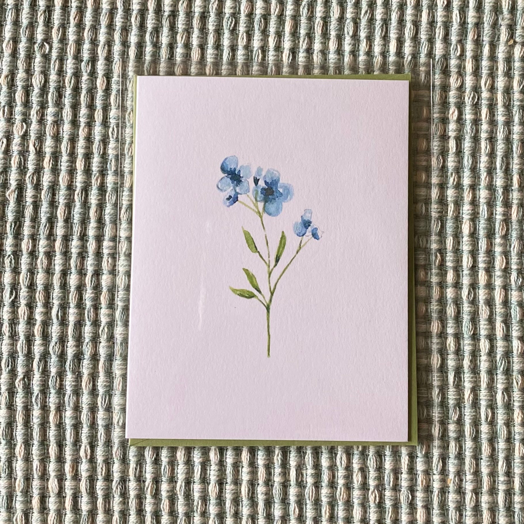 Forget Me Not Card - Etsy