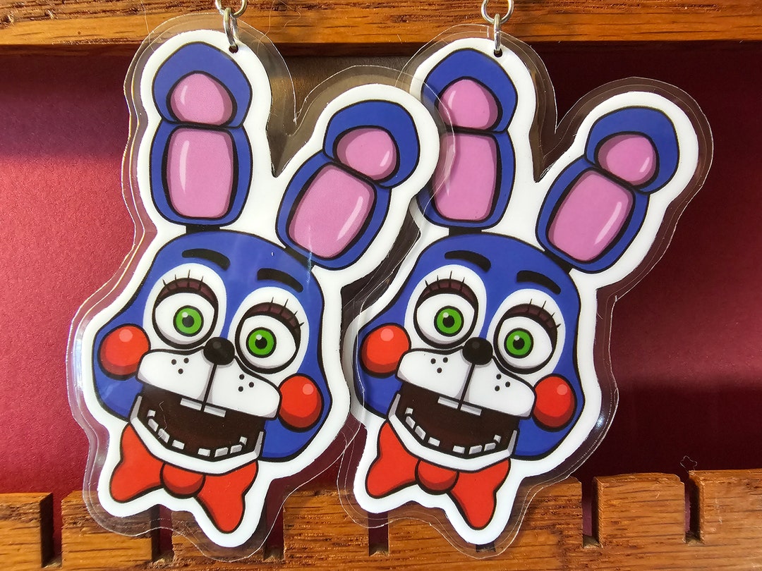 Toy Bonnie Dangle Earrings FNAF - Etsy