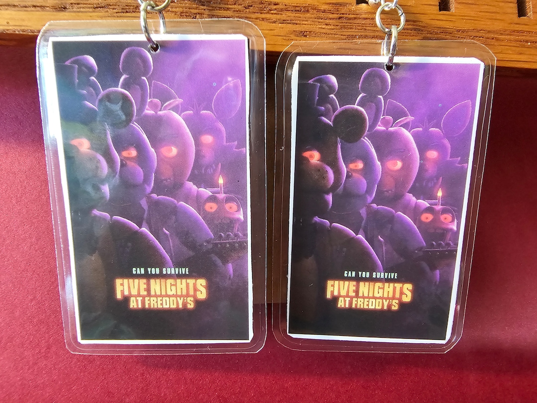 FNAF Poster Dangle Earrings 2023 - Etsy