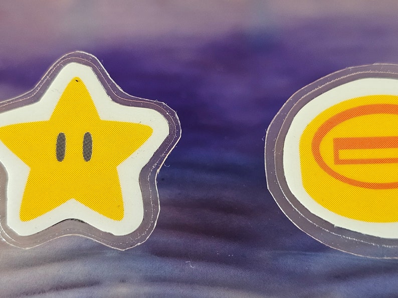 Mismatched Super Star & Coin Super Mario Bros. Push Back Earrings - Etsy