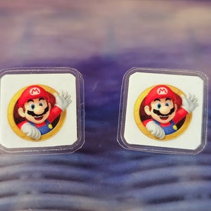 Mario Super Mario Bros. Push Back Earrings - Etsy
