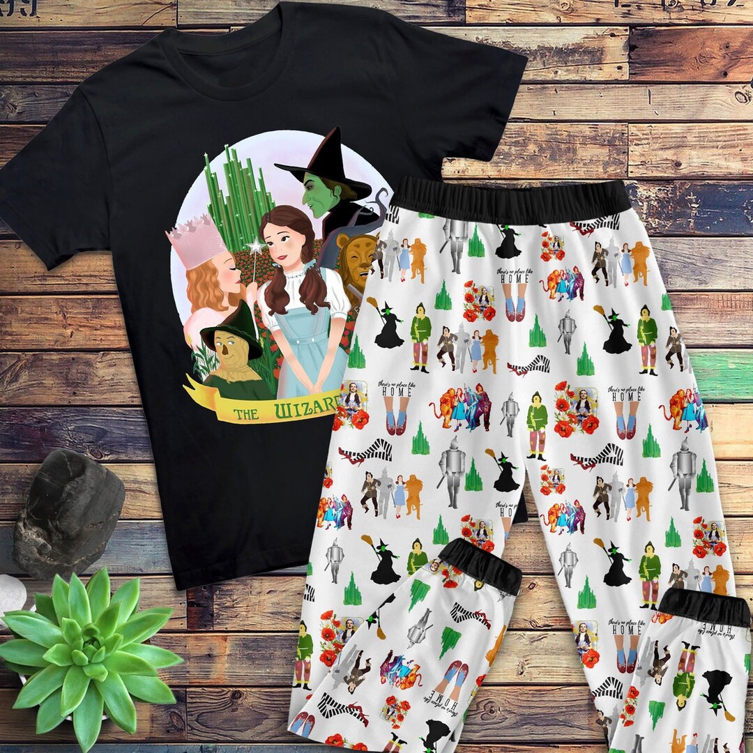 Wizard of Oz Horror Movie Pajamas Set, Wizard of Oz Halloween Pajamas ...