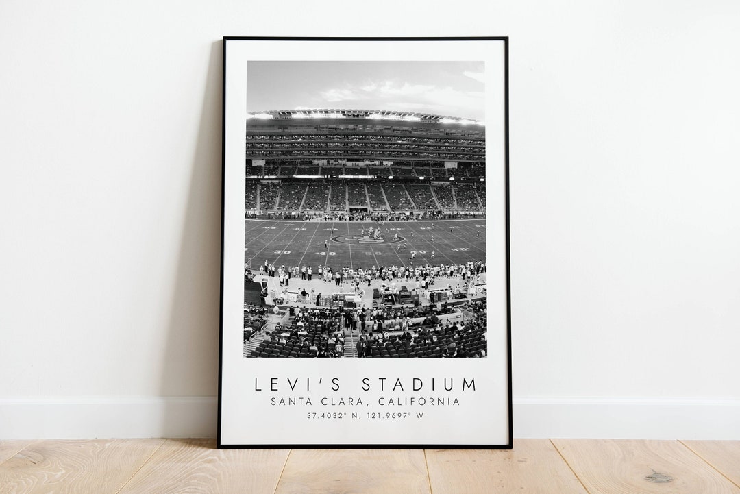 LEVI'S STADIUM San Francisco 49ers | Print for Football Lovers | Black ...