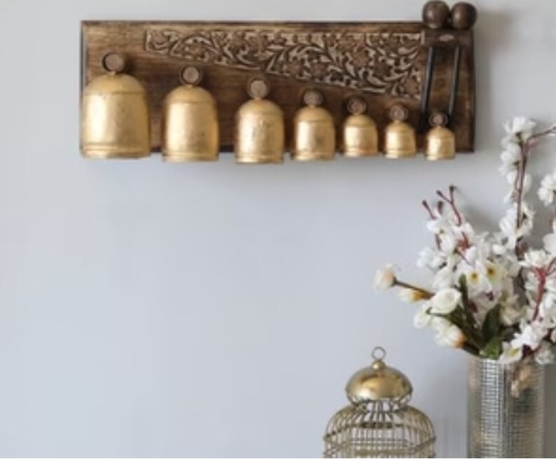 Oriental Echo: Handcrafted Wooden Wall Bell With Echo Music Artisan ...