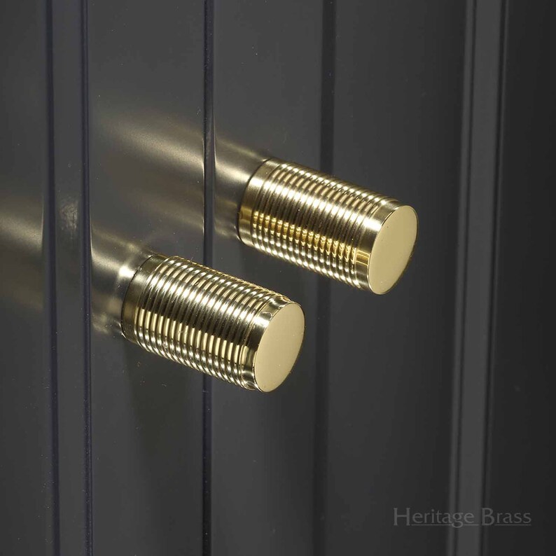 Cylindric Ribbed Cabinet Knob Kitchen Cabinet Knob - Etsy UK