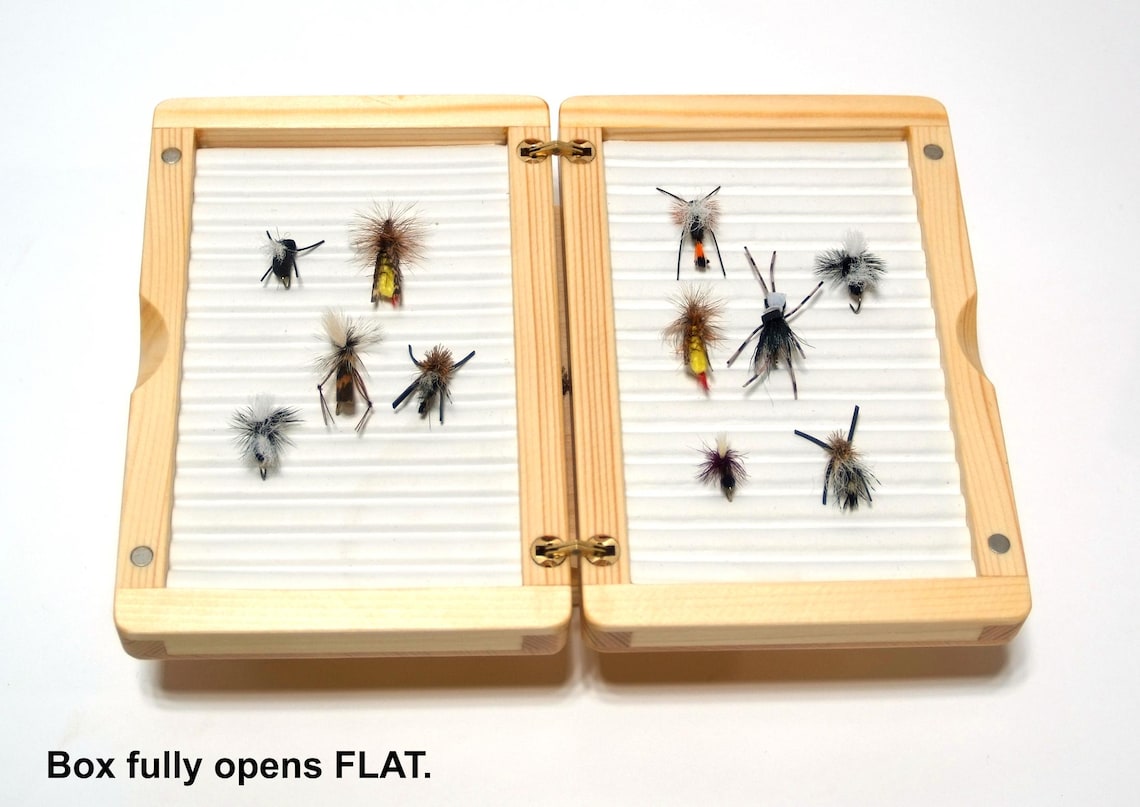 Fly Box, Fly Fishing Box, Wood Fly Box, Engraved Fly Box, With FREE Monogram by Request. - Etsy