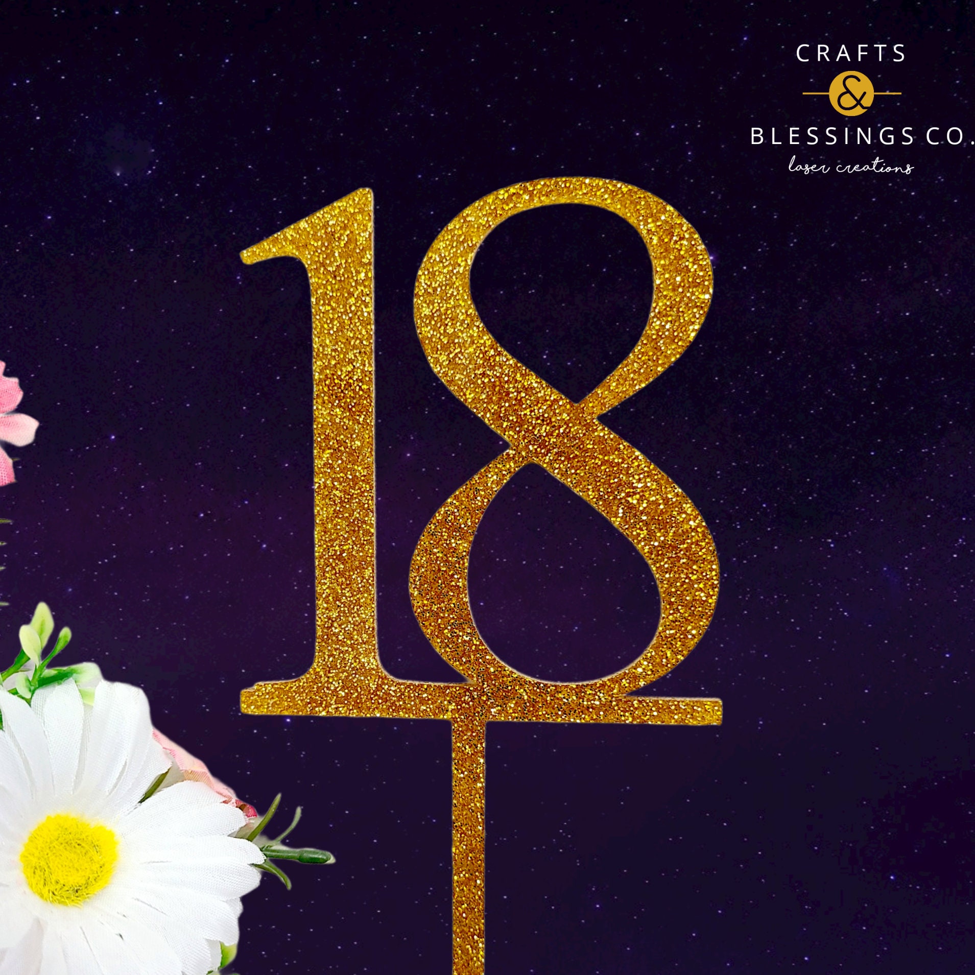 Topper de pastel 18 / Topper 18 cumpleaños | Etsy